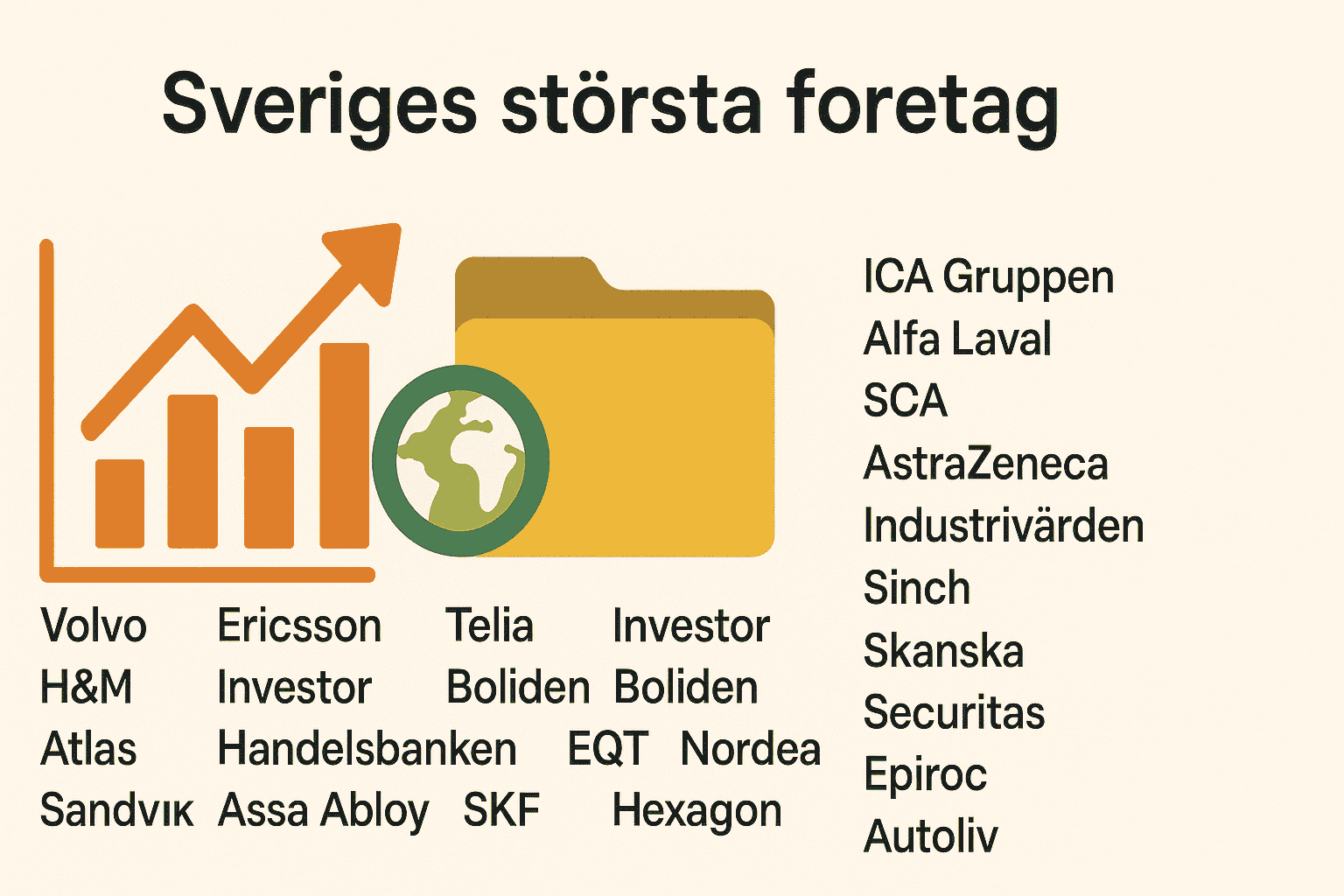 Sveriges största företag – Topp 30 största svenska bolag